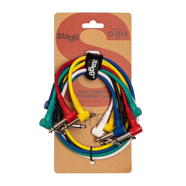 Stagg Instrument Patch Cable 6pk (60cm) SPC060L E | Turramurra Music