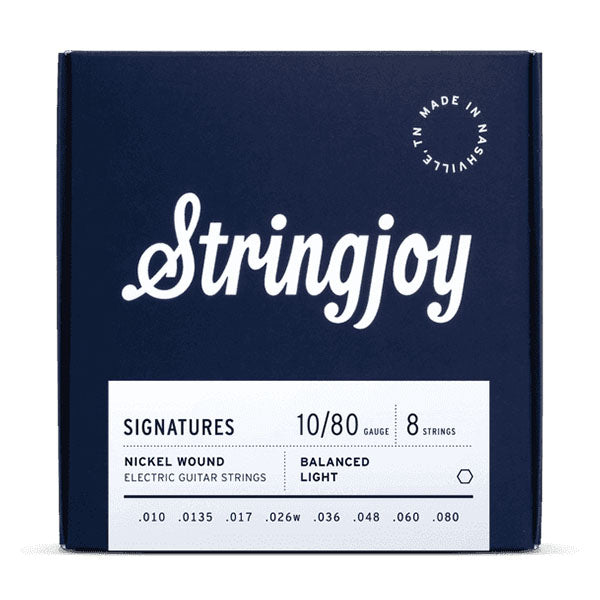 Stringjoy Signatures 8 String Nickel Wound Electric Guitar Strings
