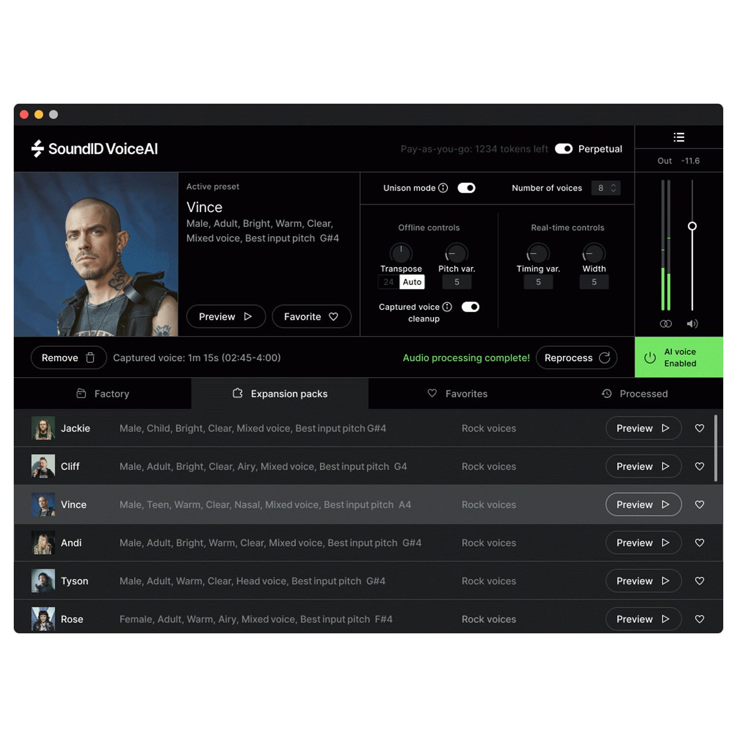 SonarWorks VoiceAI Rock Voices - Expansion | Turramurra Music