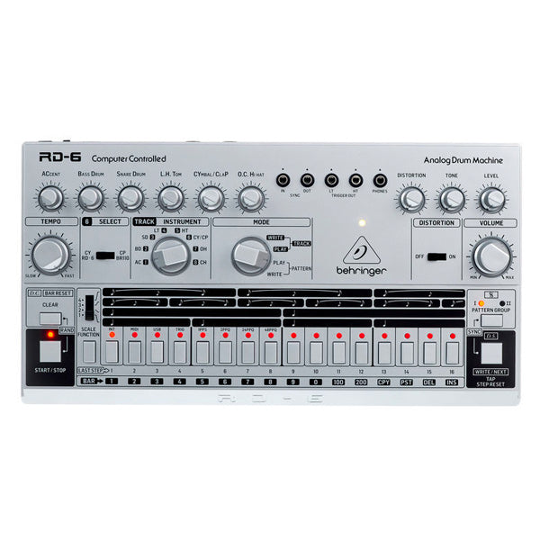 Behringer RD6 (Silver) - Analog Drum Machine | Turramurra Music