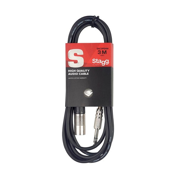 Stagg SAC3PSXMDL - Audio Cable XLRM-TRSM 3m | Turramurra Music